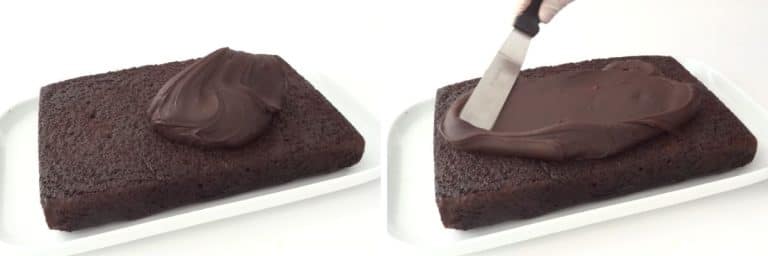 Chocolate Slab Cake Fudge Frosting - Cupcake Savvy