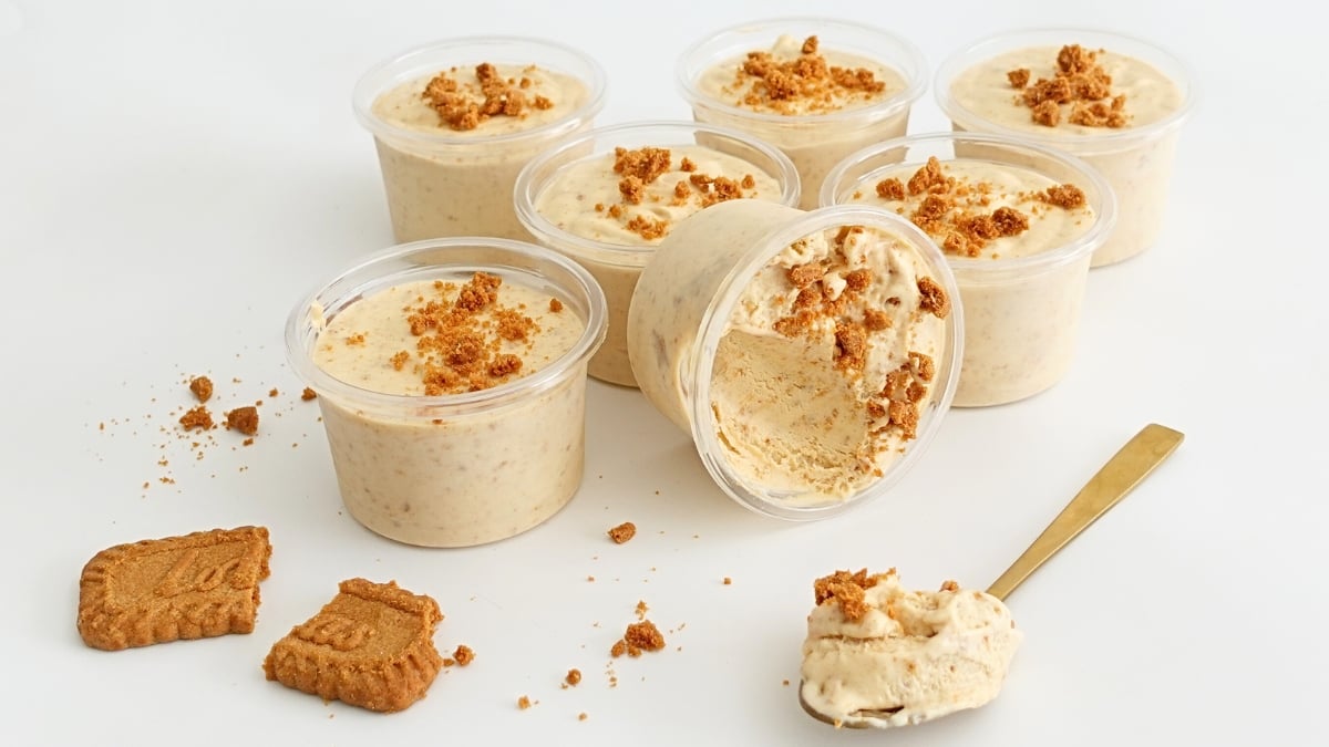 Biscoff Ice Cream Cups | Easy Eggless No Churn Recipe
